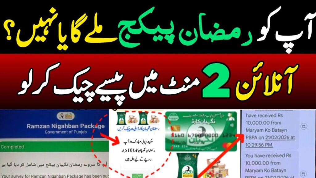 CM Maryam Nawaz Rashan Card 2026 – Rs. 10,000 & 3,000 Monthly